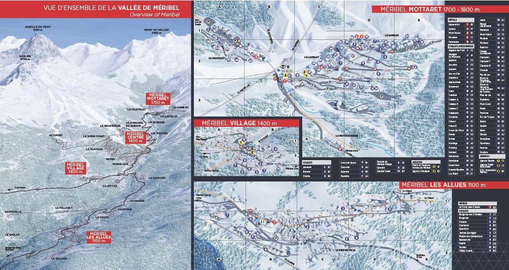 Piste map — Meribel | OVO Network